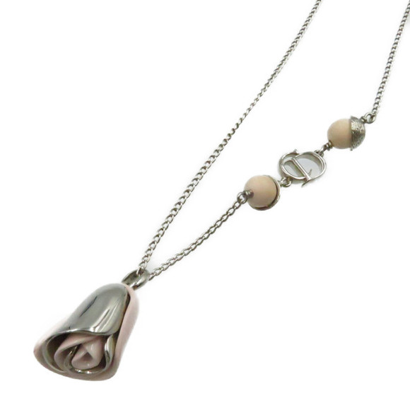 Dior | Jewelry | Christian Dior Dior Rose Flower Motif Necklace 262 ...